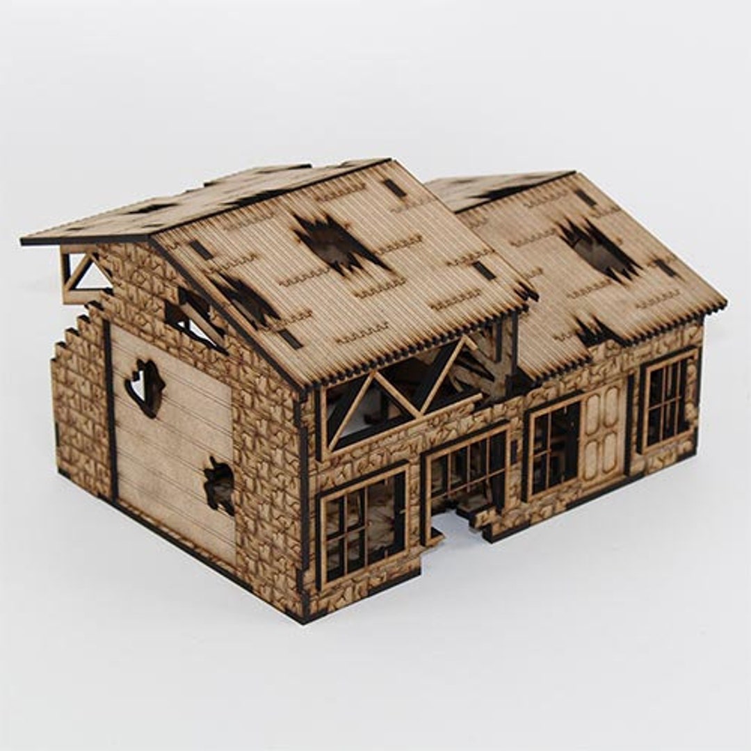 Laser Cut 28mm MDF Terrain: City Center Ruinscape - Sisko's Assembly ...