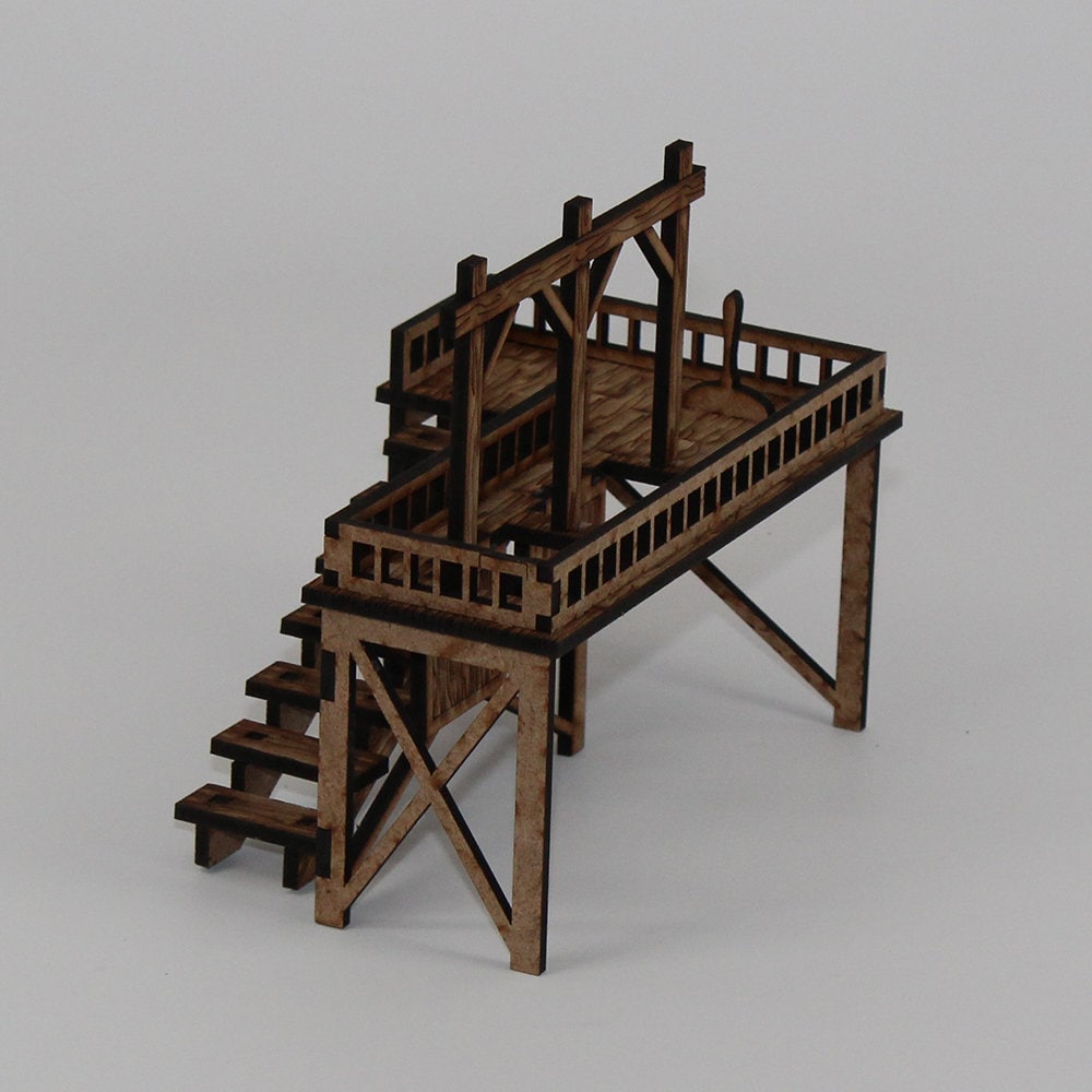 Laser Cut 28mm MDF Terrain: Wild West Boomtown Hangman's | Etsy