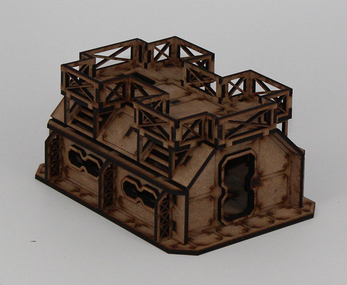 Laser Cut 28mm MDF Terrain: Sector 38 - Bunker - Etsy