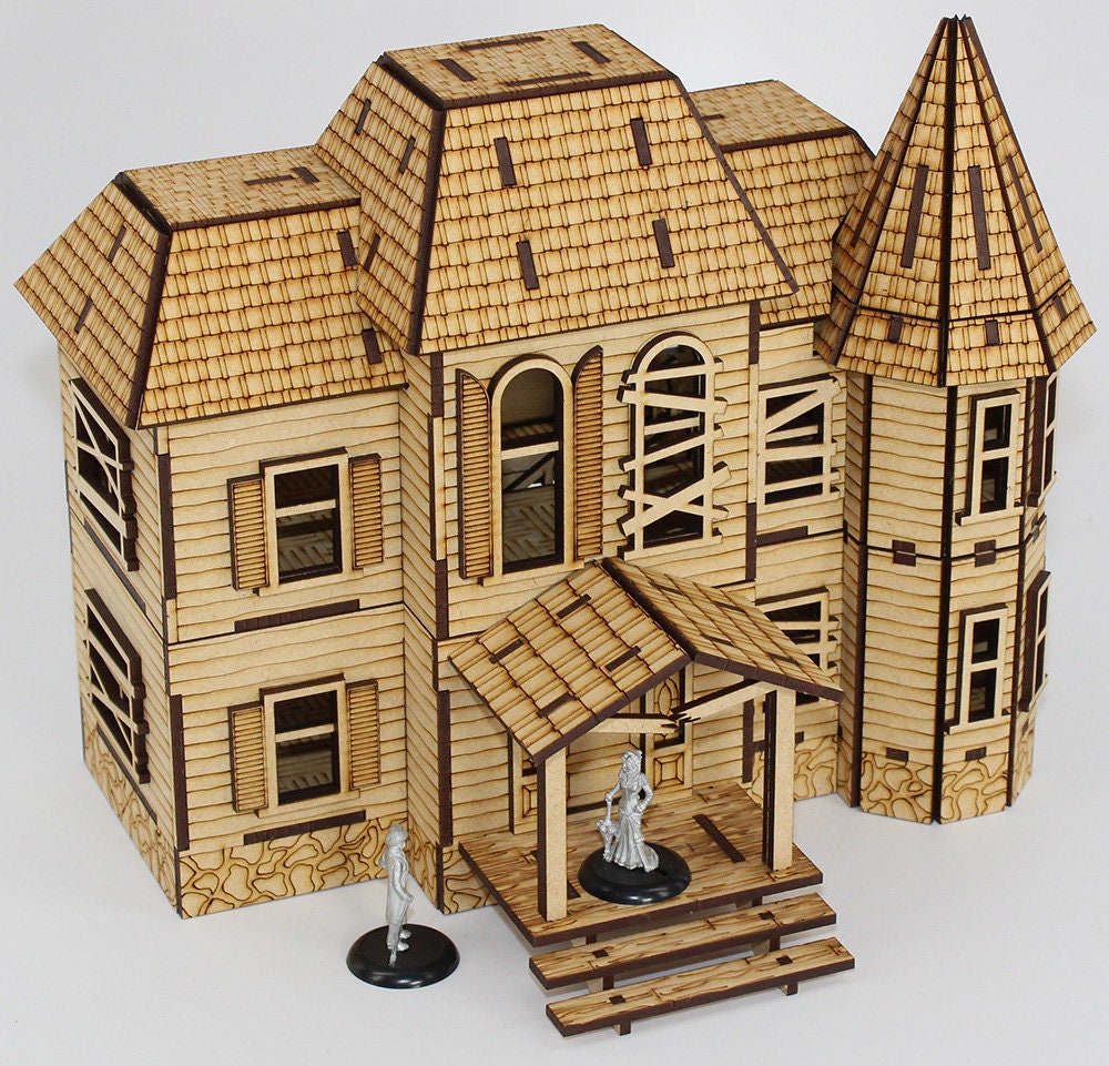 Laser Cut 28mm MDF Terrain: Victoriana - Abandoned Manor - Etsy