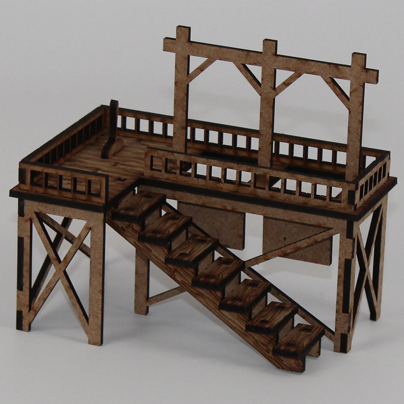 Laser Cut 28mm MDF Terrain: Wild West Boomtown Hangman's | Etsy