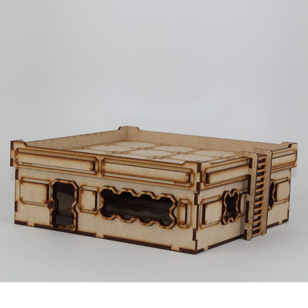 Laser Cut 28mm MDF Terrain: Sector 38 - 8" X 8" Single Story Blockhouse ...