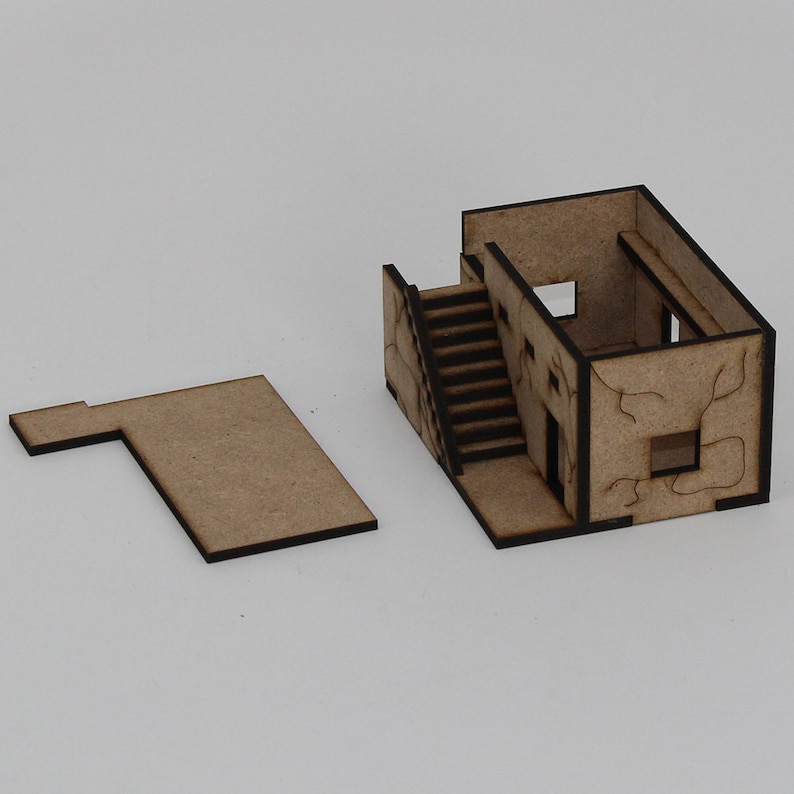 Laser Cut 15mm MDF Terrain: 15mm North Africa - Tobruk, House of ...