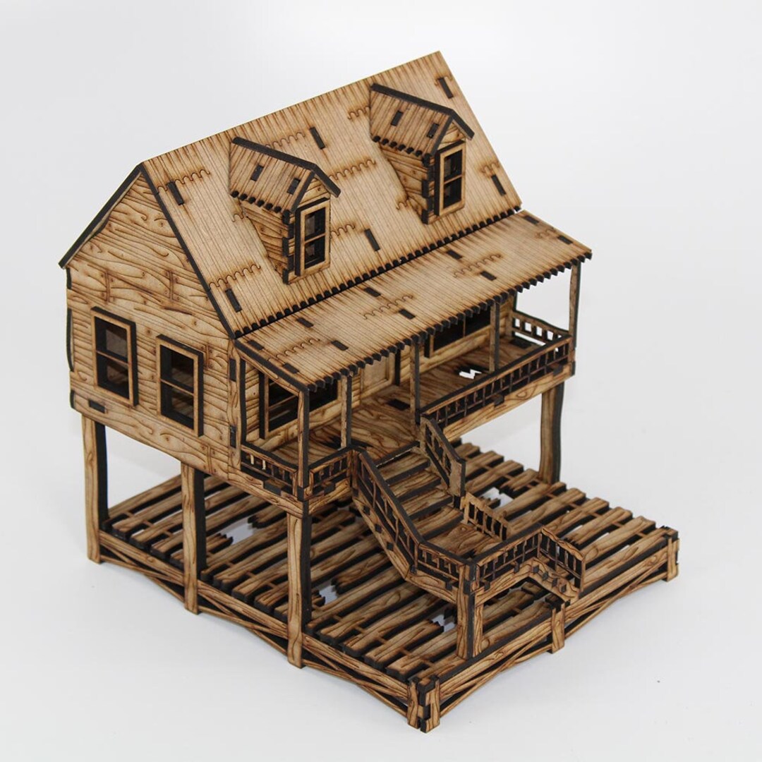 Laser Cut 28mm MDF Terrain: Bachelors' Bayou - the High House - Etsy