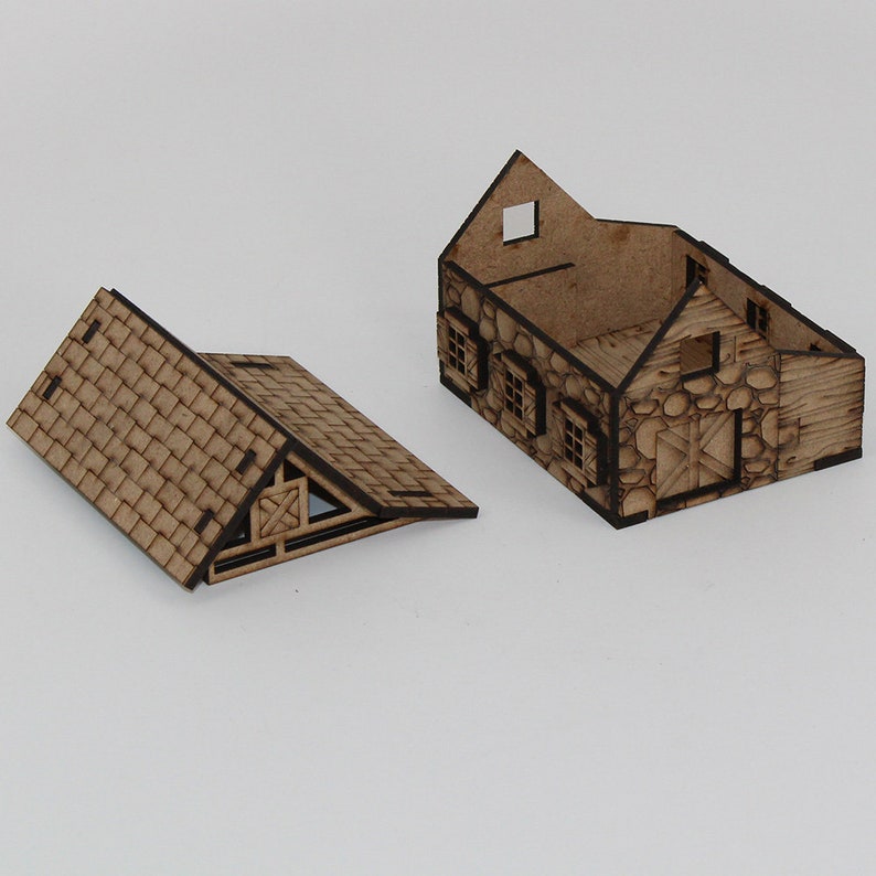 Laser Cut 15mm MDF Terrain: Battlefields of France - Provincial Barn - Etsy