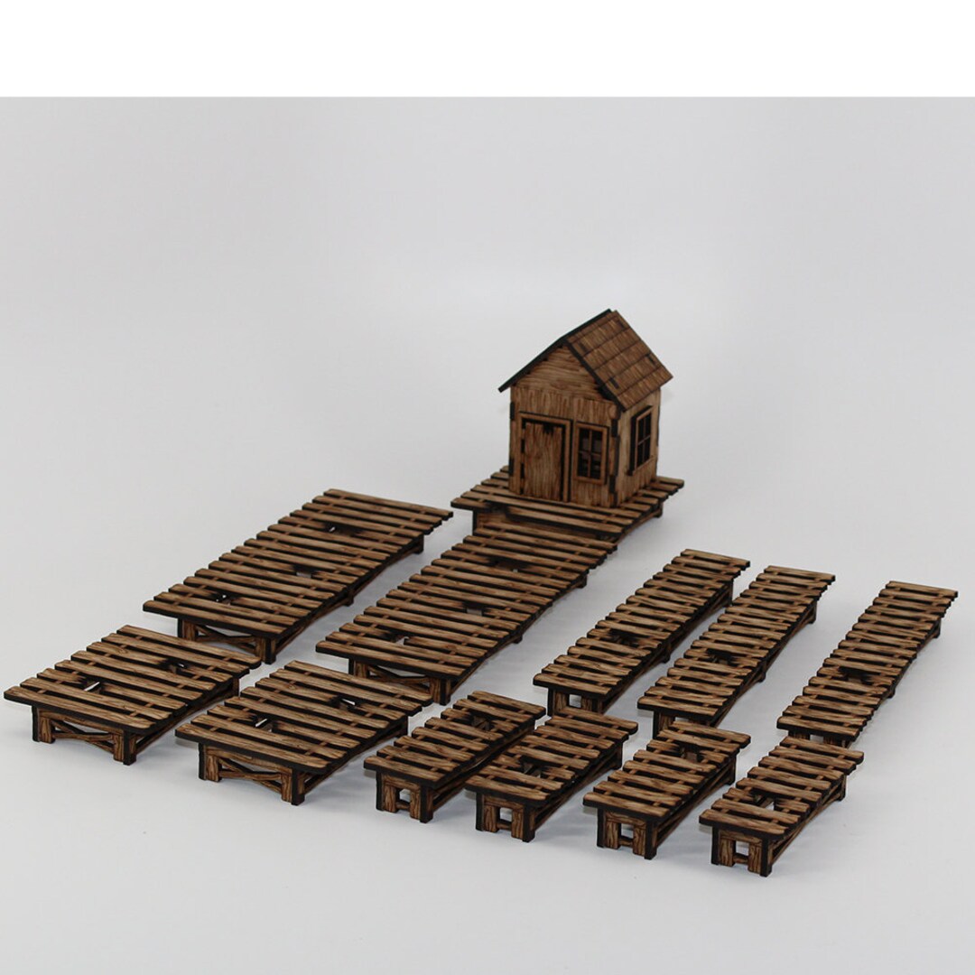 Laser Cut 28mm MDF Terrain: Bachelors' Bayou - Bayou Wharf and Dock ...