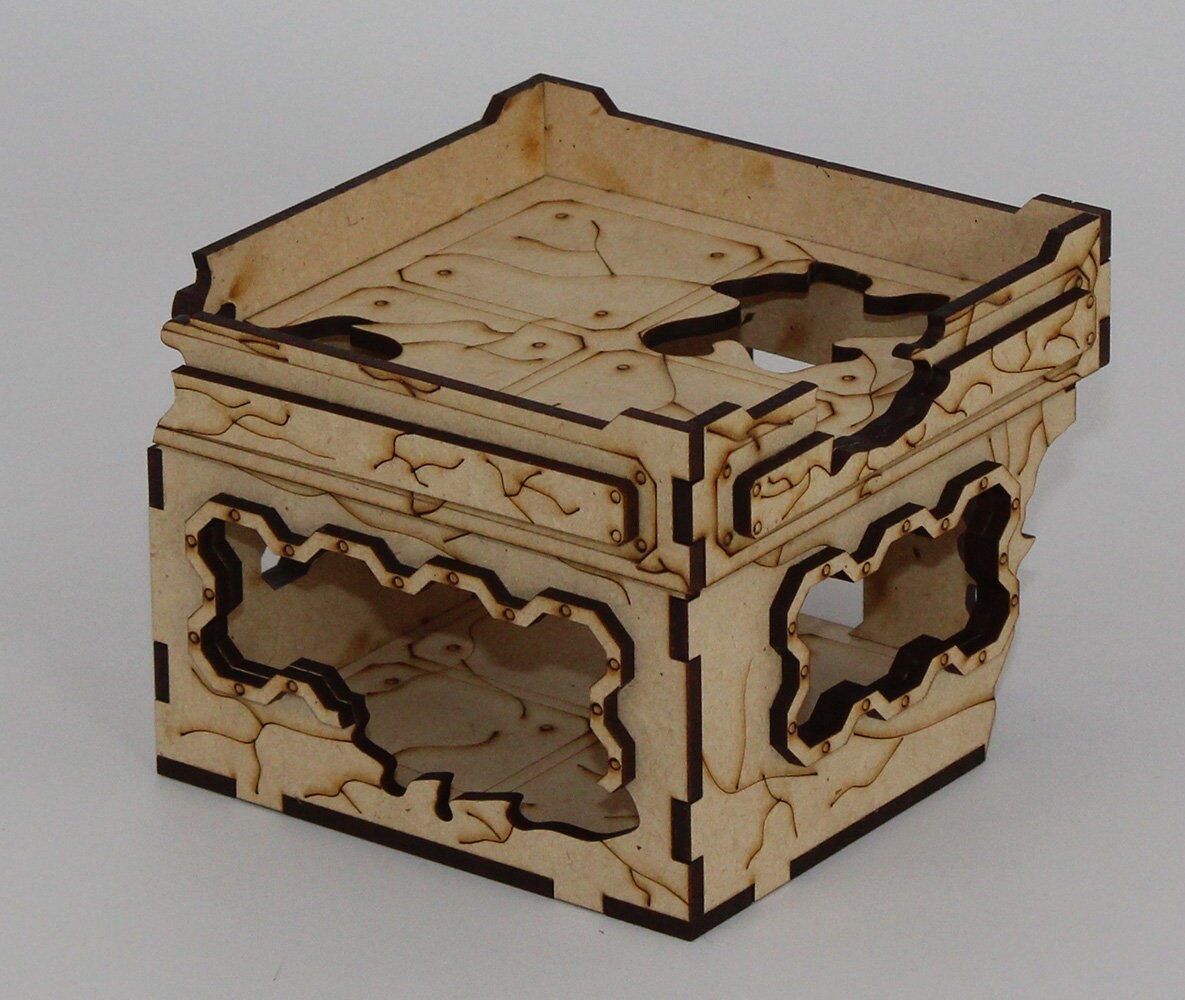 Laser Cut 28mm MDF Terrain: Sector 38 4 X 4 Ruined Blockhouse - Etsy