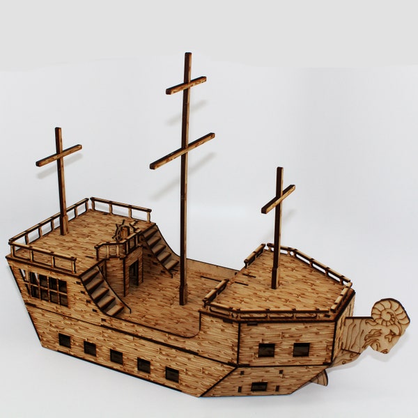 Miniature 28mm Pirate Ship - Etsy