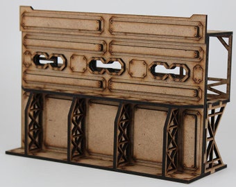 Laser Cut 28mm MDF Terrain: Sector 38 Fortress Outpost Set | Etsy