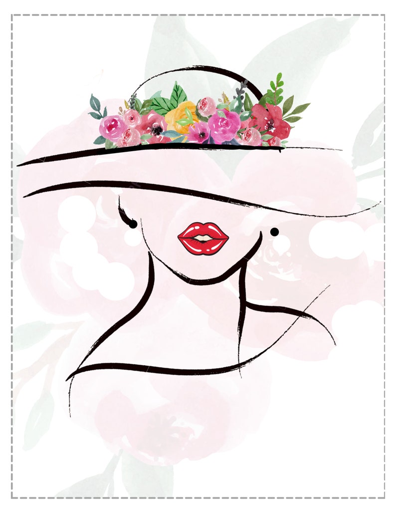 5 X 7 Editable Jewelry Earring Card Template | Woman Illustration ...