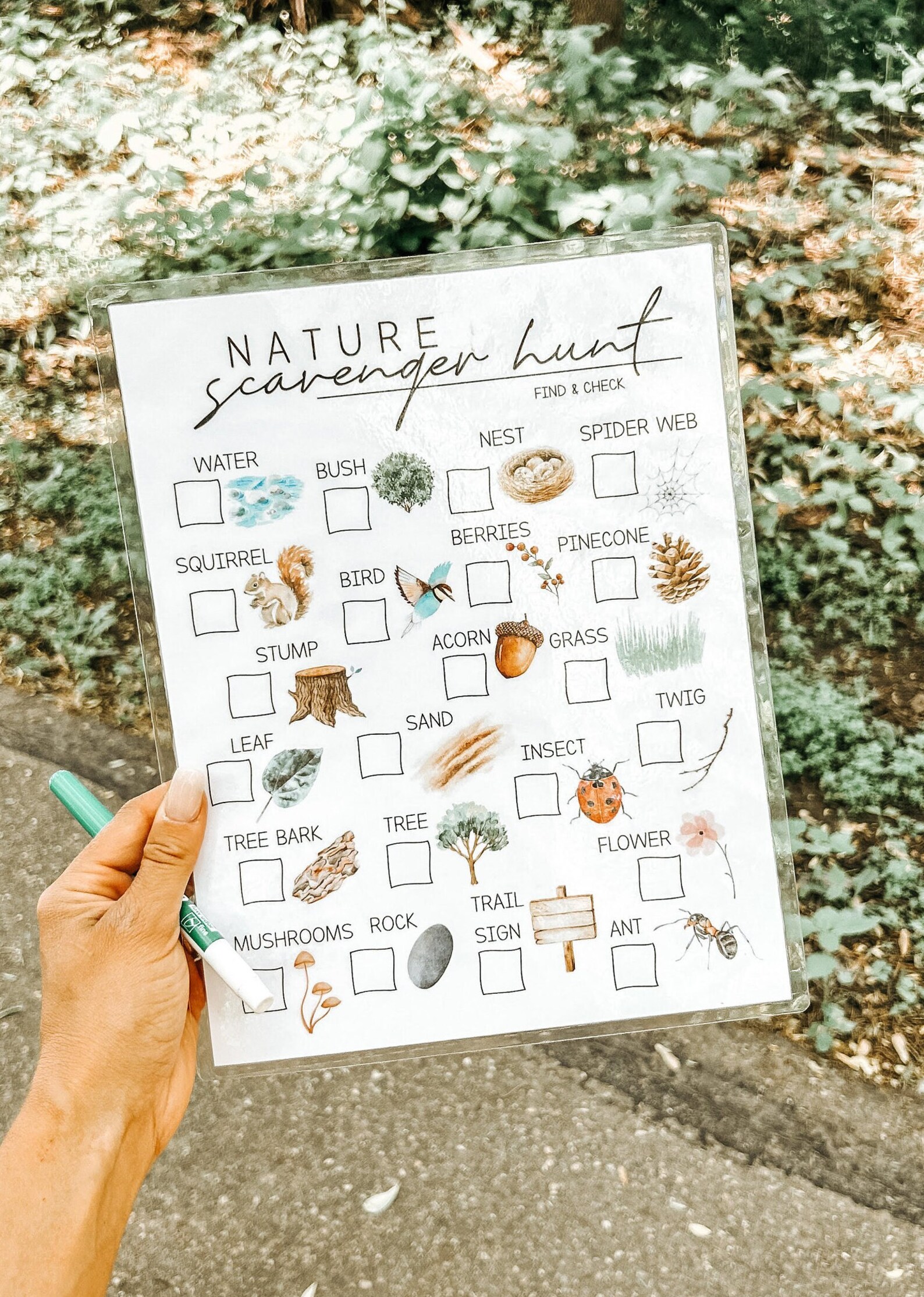 Nature Scavenger Hunt Outdoors Nature Walk Science Activity - Etsy