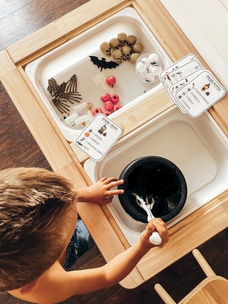 Witch Brew Cards, Halloween, Sensory Bin, Toddler, Spooky, Fall Fun - Etsy