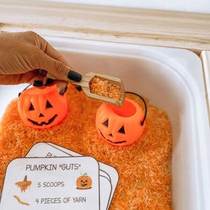 Pumpkin Halloween Sensory Bin for Toddlers, Fall, Autumn, Activity ...