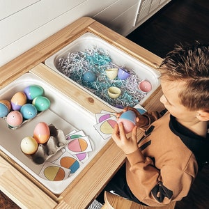 Easter Egg Cards, Sensory Bin, Spring, Matching, Toddler Activity ...
