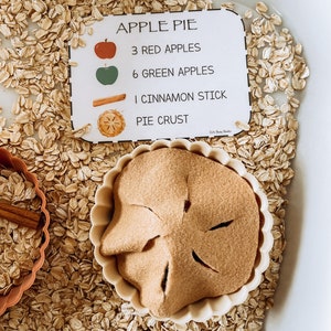 Apple Pie & Apple Crisp Sensory Bin Cards for Toddlers, Fall Activity ...