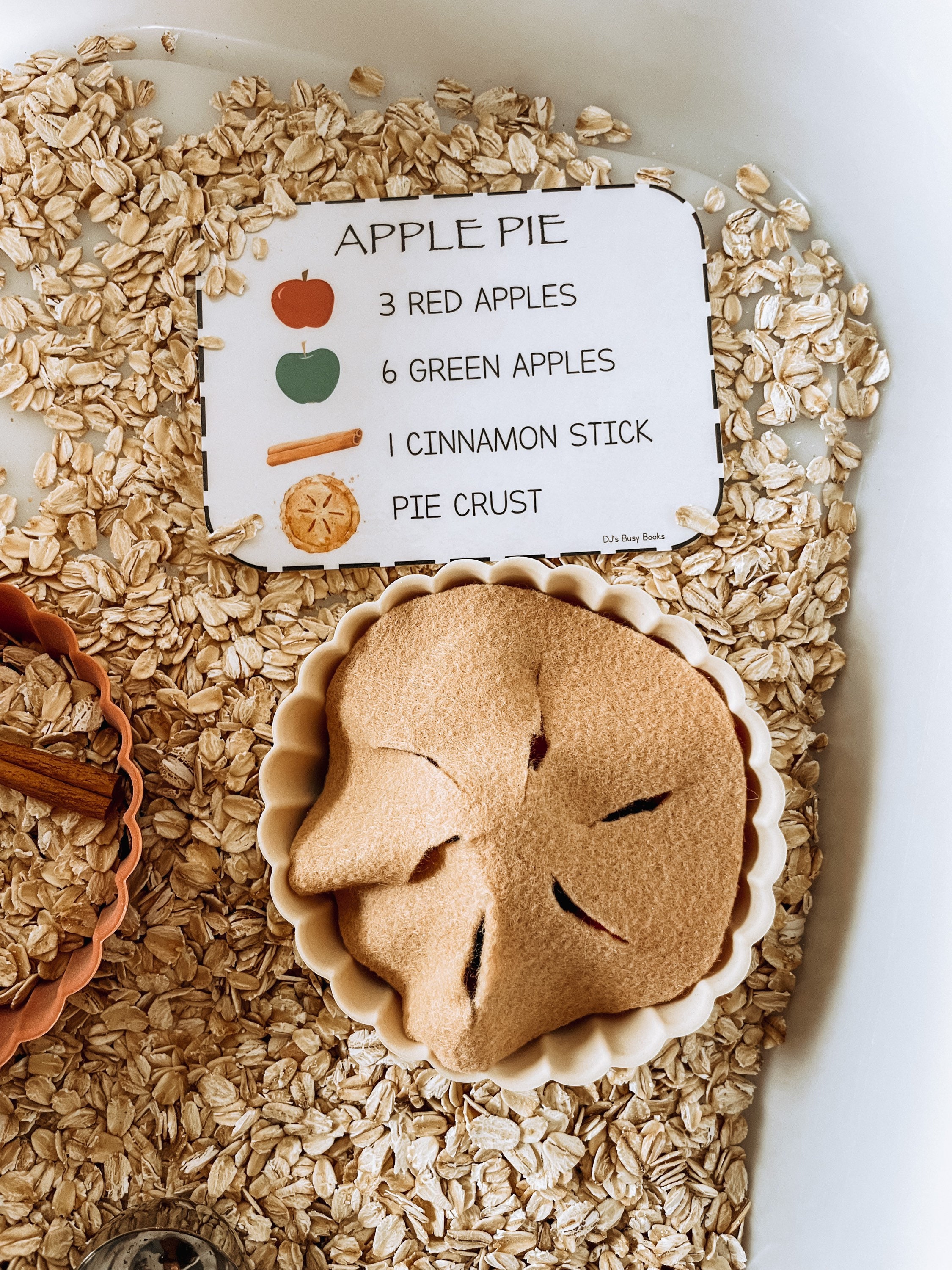 Apple Pie & Apple Crisp Sensory Bin for Toddlers Fall - Etsy UK