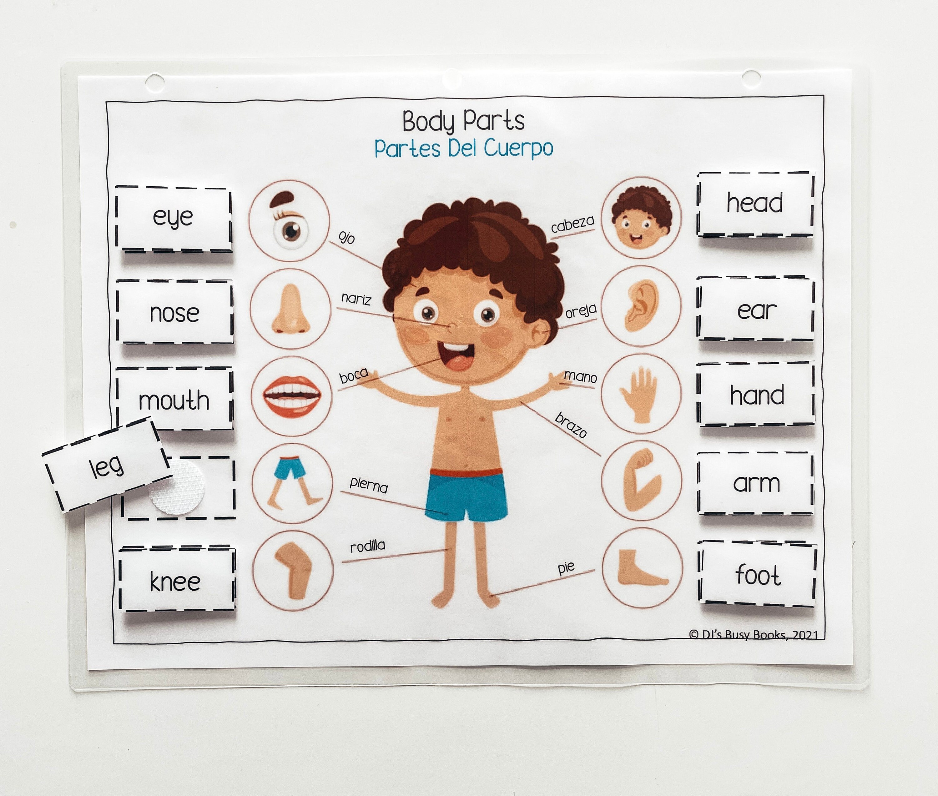 Bilingual Busy Book Spanish Workbook Learning English for - Etsy