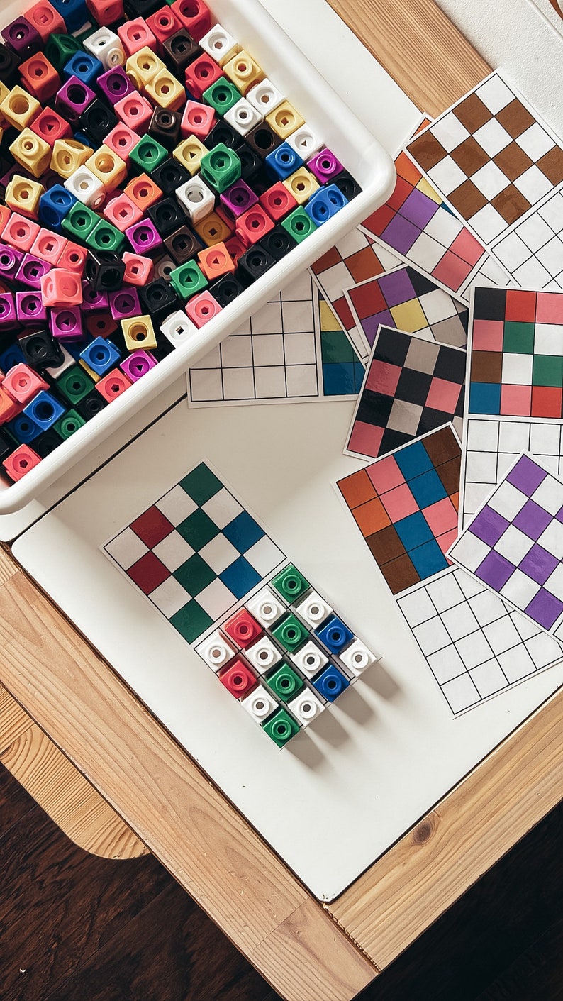 Snap Cubes Pattern Cards - Etsy