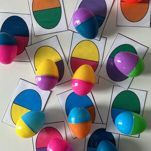 Easter Egg Cards, Sensory Bin, Spring, Matching, Toddler Activity ...