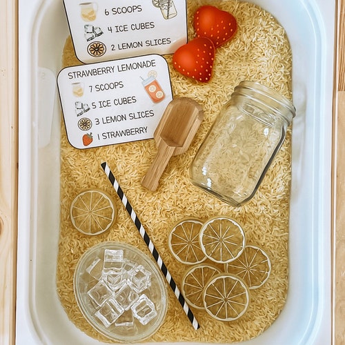 Lemonade Sensory Bin for Toddlers - Etsy