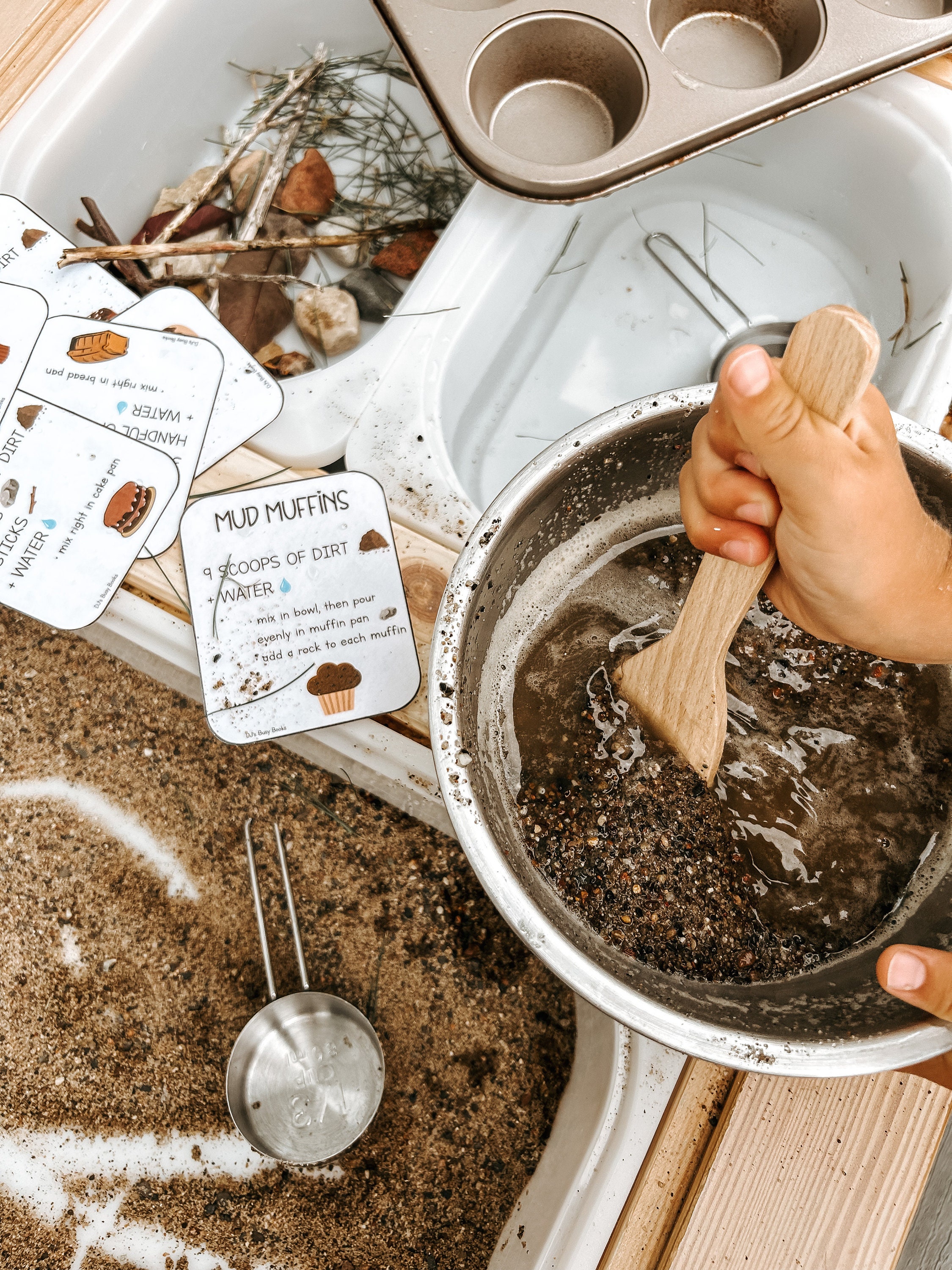 MUD KITCHEN CARDS Mud Pie Recipe Cards Learning Math - Etsy