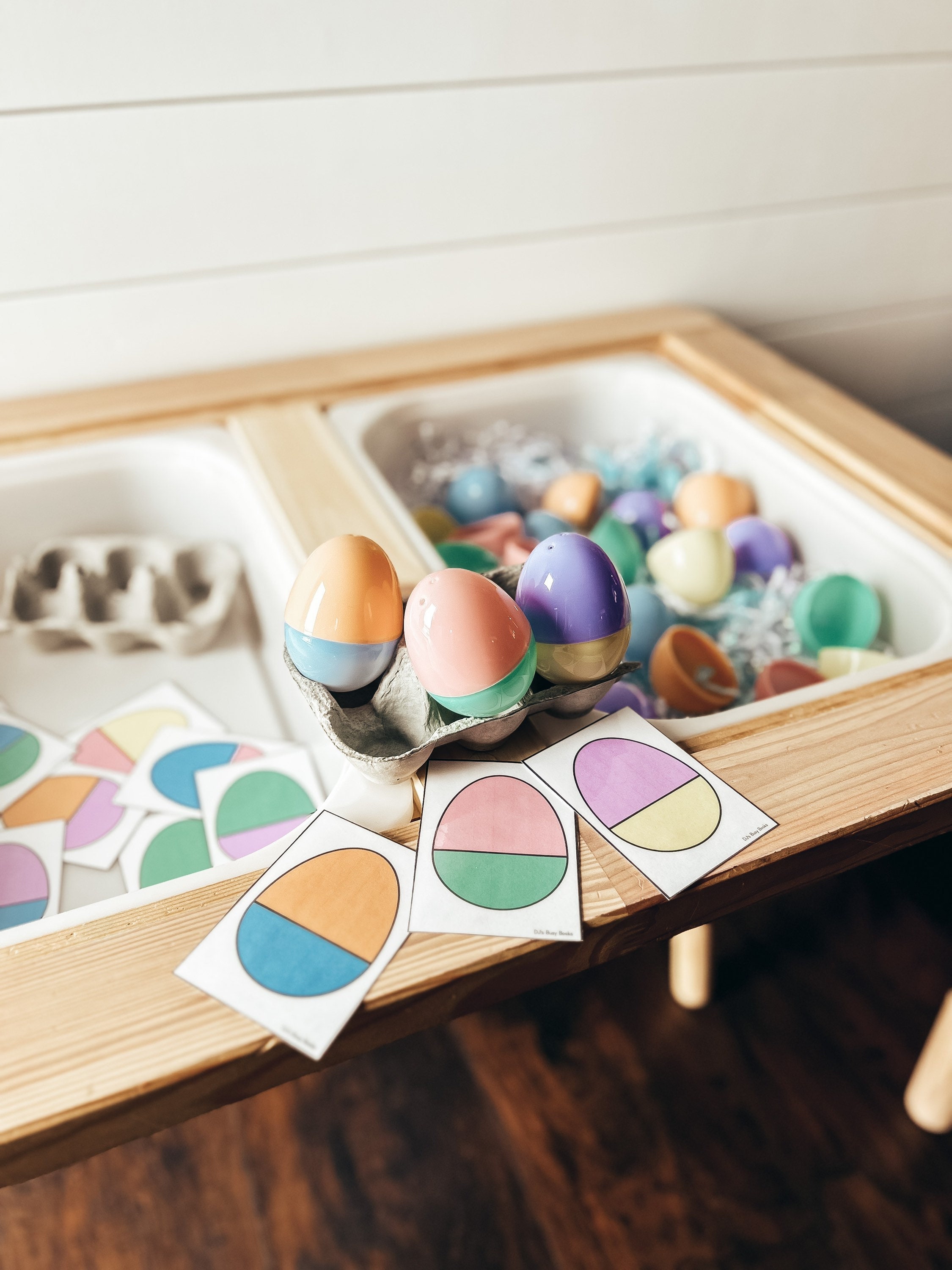 Easter Egg Cards, Sensory Bin, Spring, Matching, Toddler Activity ...