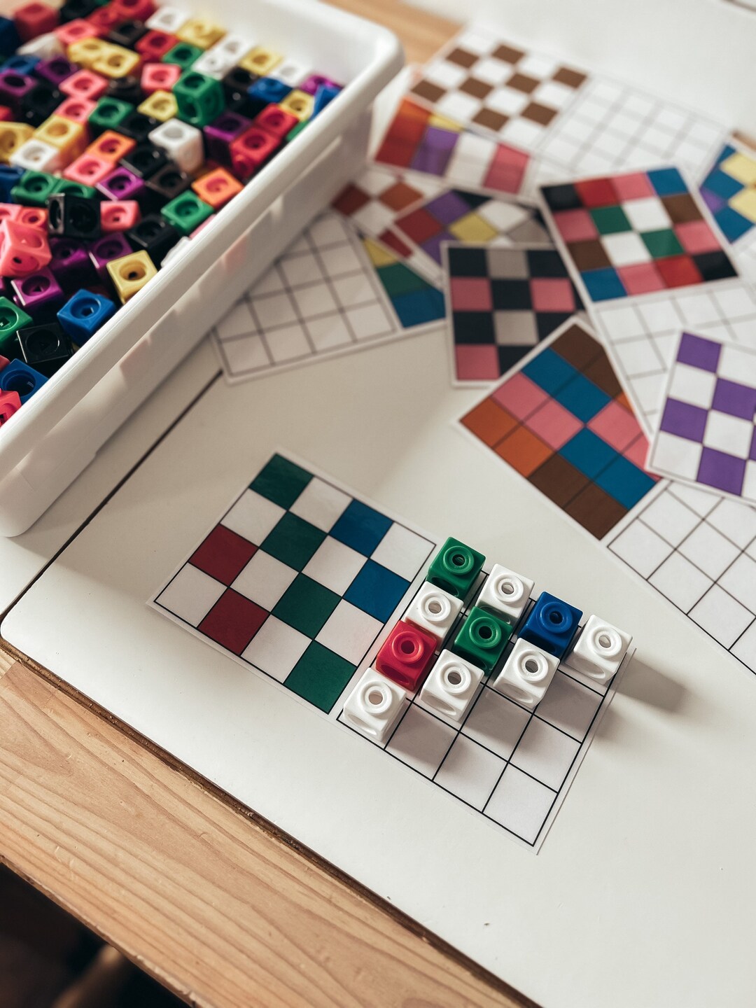 Snap Cubes Pattern Cards - Etsy