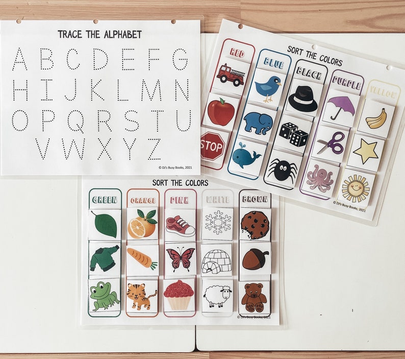 Big Busy Book for Toddlers, Busy Learning, Learning Activity for Kids ...