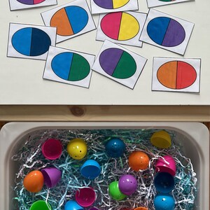 Easter Egg Cards, Sensory Bin, Spring, Matching, Toddler Activity ...
