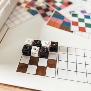 Snap Cubes Pattern Cards - Etsy