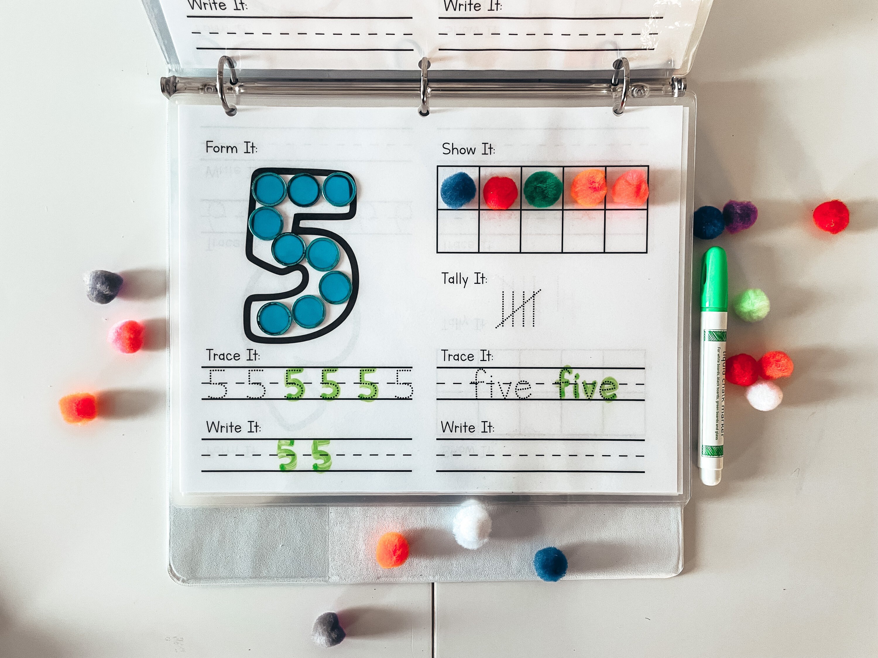 Wipe-clean Busy Book for Toddlers ABC and 123 Activity - Etsy