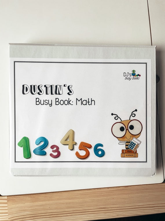 Math Busy Book for Toddlers Laminated Activity for Kids - Etsy