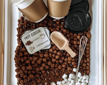Hot Cocoa Math Sensory Bin - Etsy