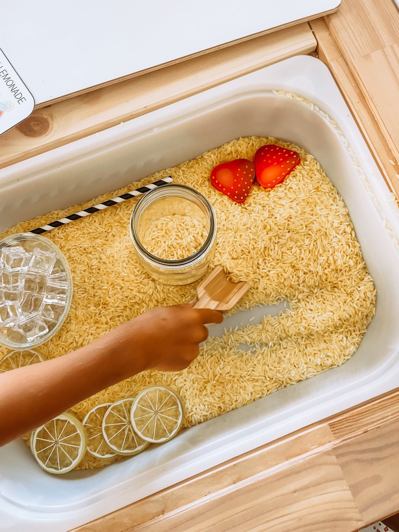 Lemonade Sensory Bin for Toddlers - Etsy