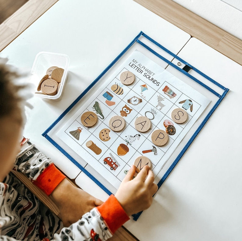 Alphabet Charts: Letter Sounds, Toddler Literacy Activity, Matching - Etsy