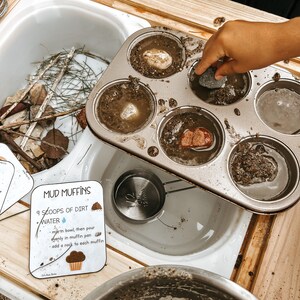 MUD KITCHEN CARDS, Mud Pie, Recipe Cards, Learning, Math, Numbers ...