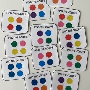 Color Sorting / Matching Sensory Bin for Toddlers - Etsy