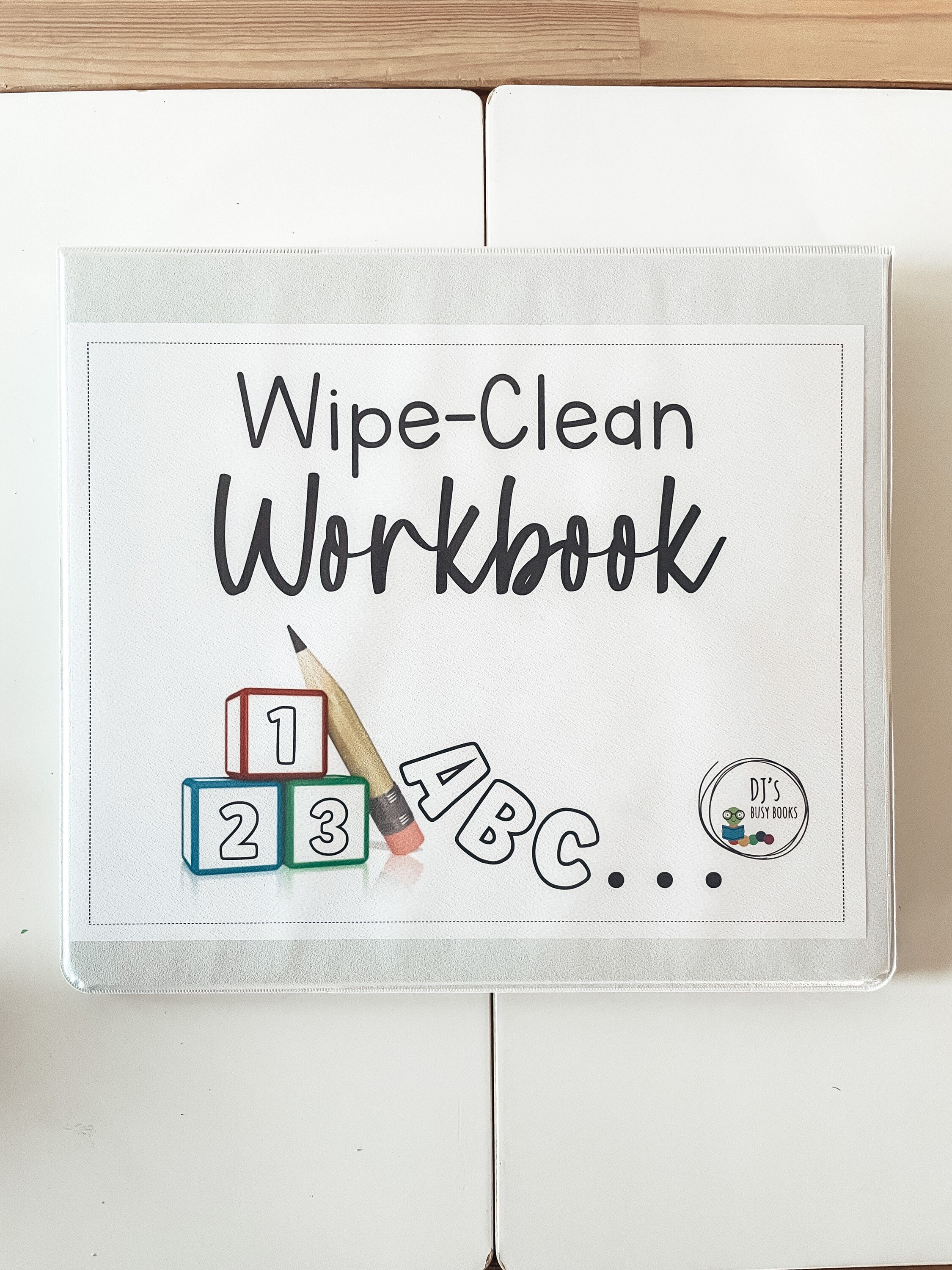 Wipe-clean Busy Book for Toddlers ABC and 123 Activity - Etsy