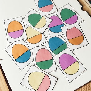Easter Egg Cards, Sensory Bin, Spring, Matching, Toddler Activity ...