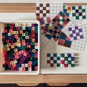 Snap Cubes Pattern Cards - Etsy