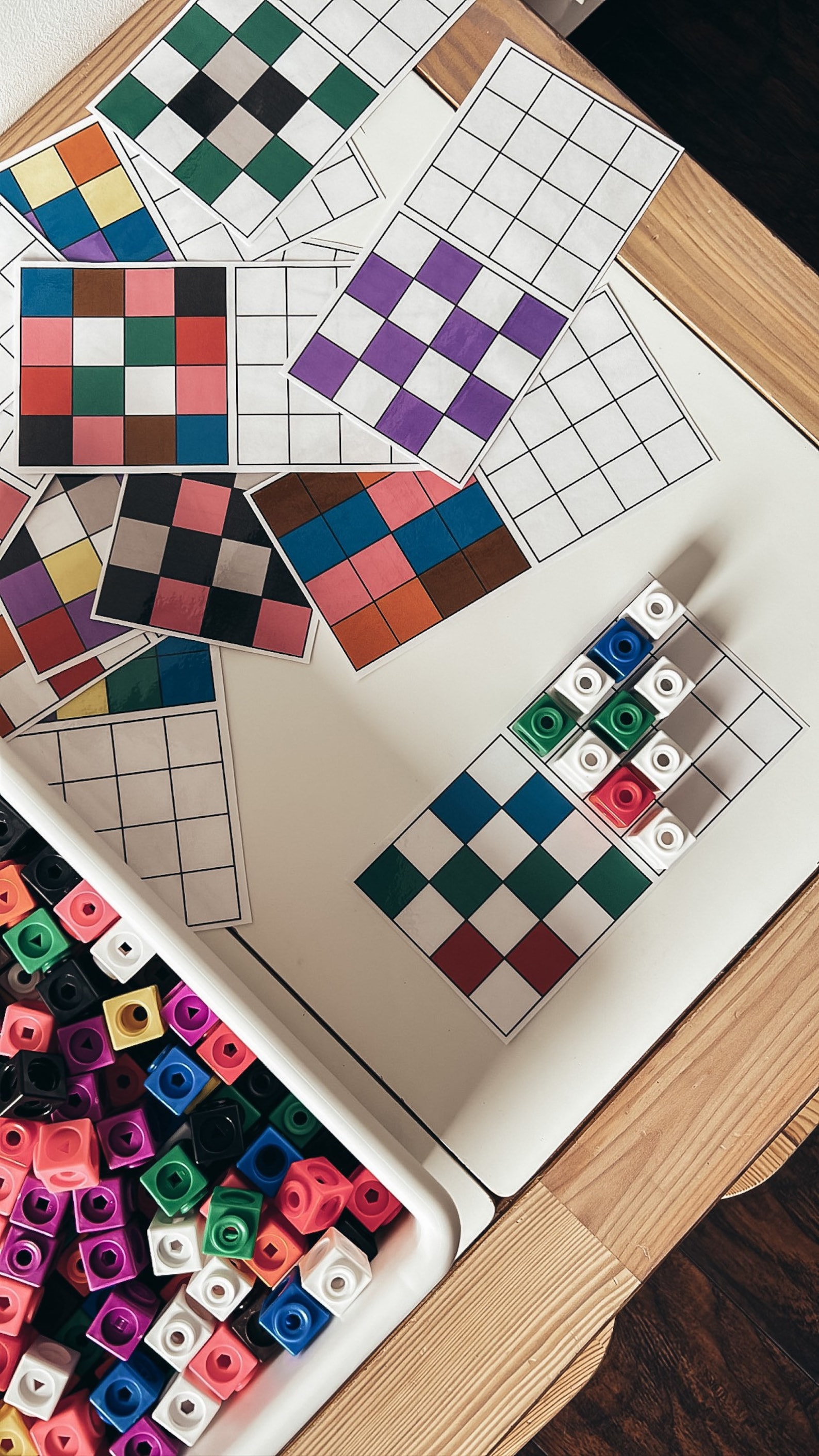 Snap Cubes Pattern Cards - Etsy