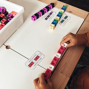 Snap Cubes Pattern Cards, Math Activity, Building Cubes - Etsy