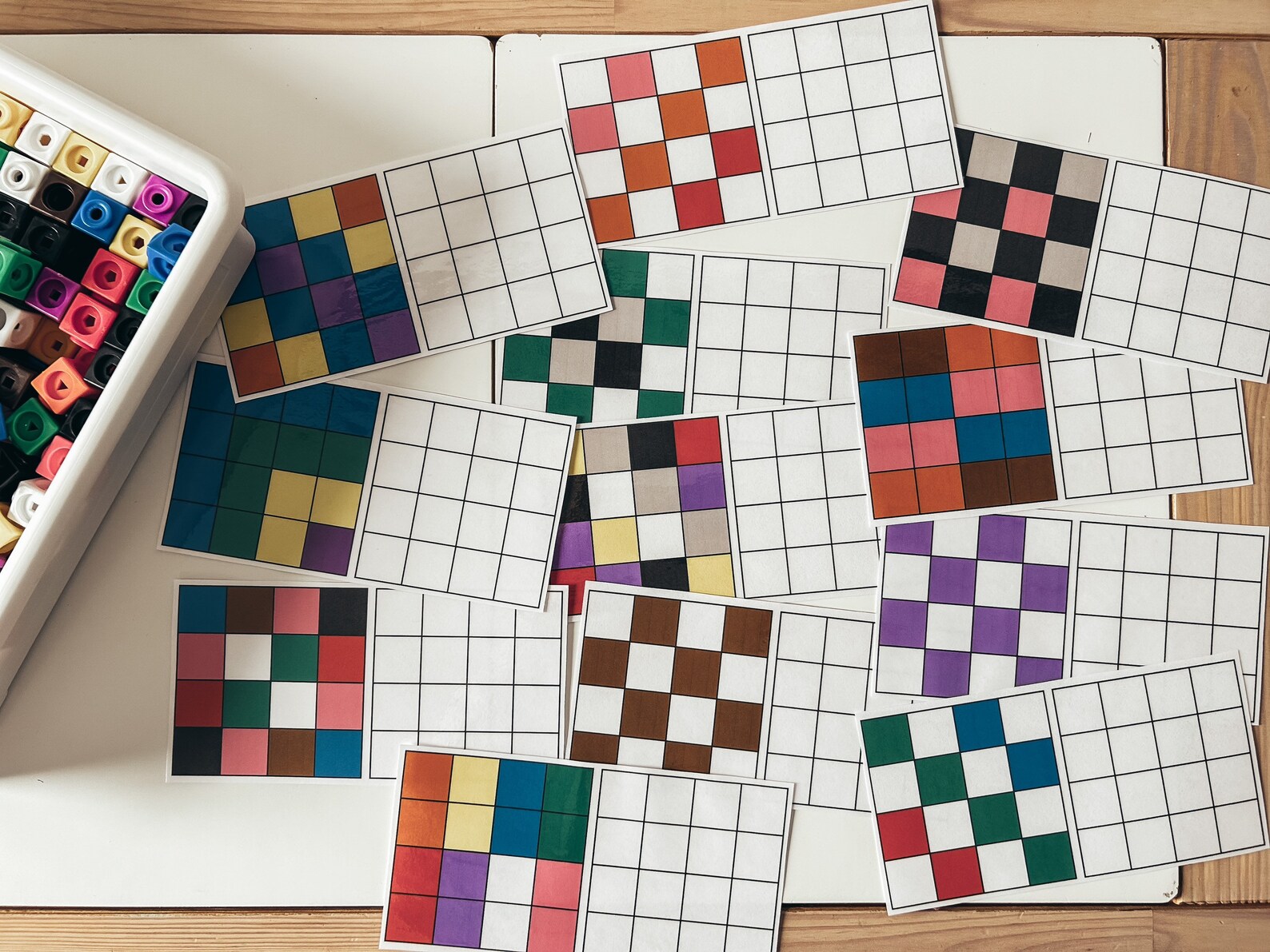 Snap Cubes Pattern Cards - Etsy