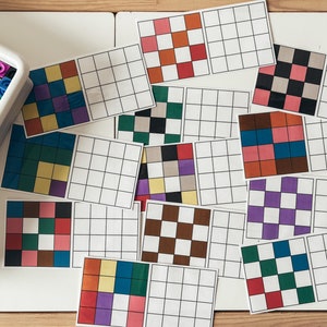 Snap Cubes Pattern Cards - Etsy