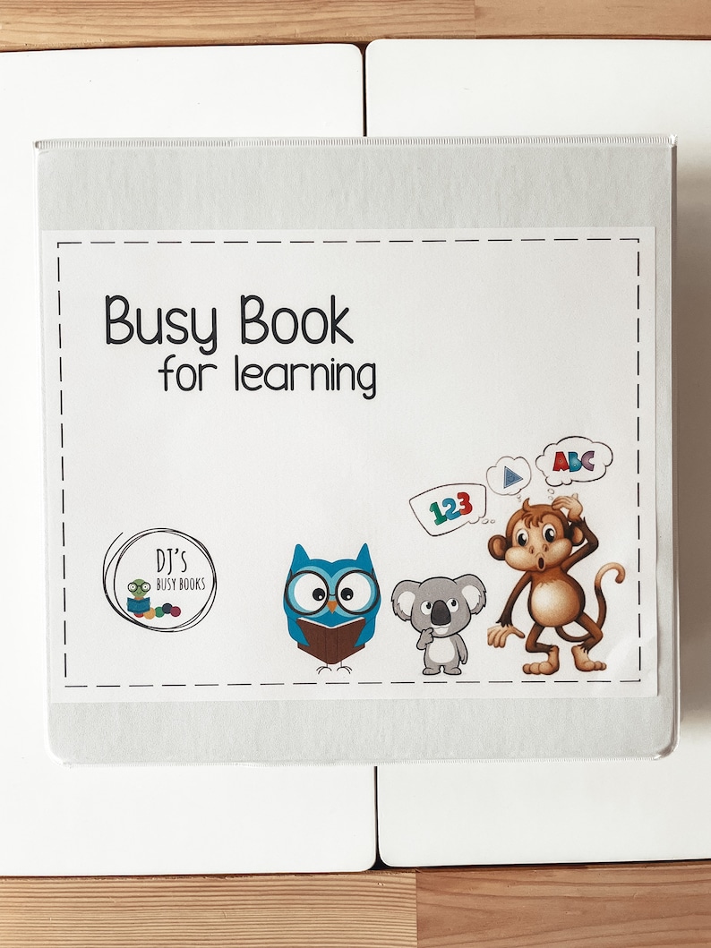 Big Busy Book for Toddlers Busy Learning Learning Activity - Etsy