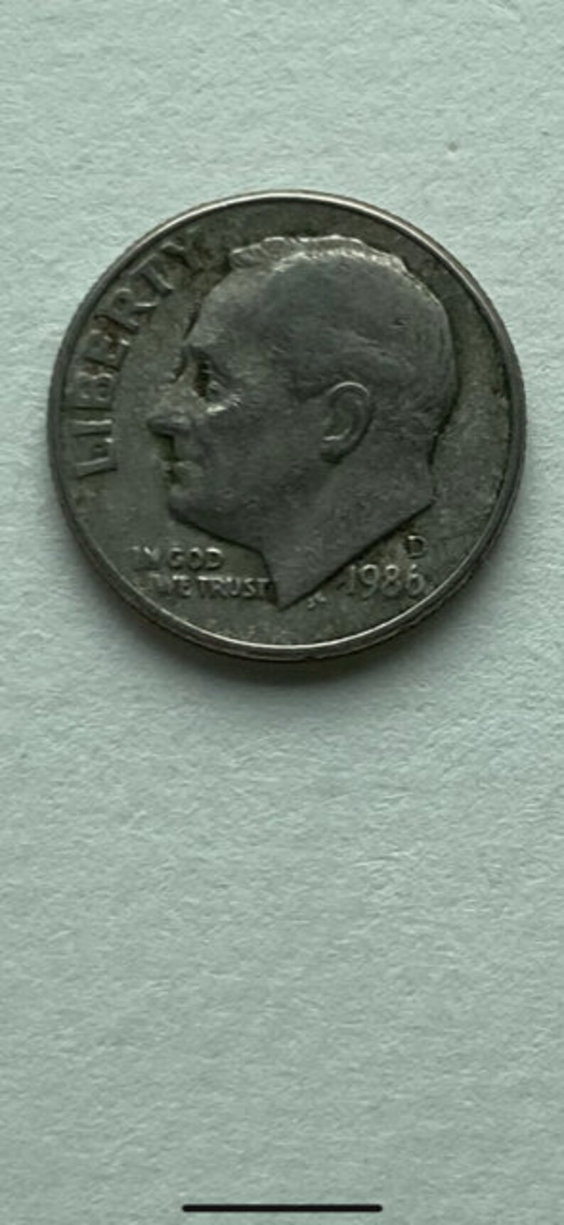 Rare-roosevelt Dime 1986P - Etsy