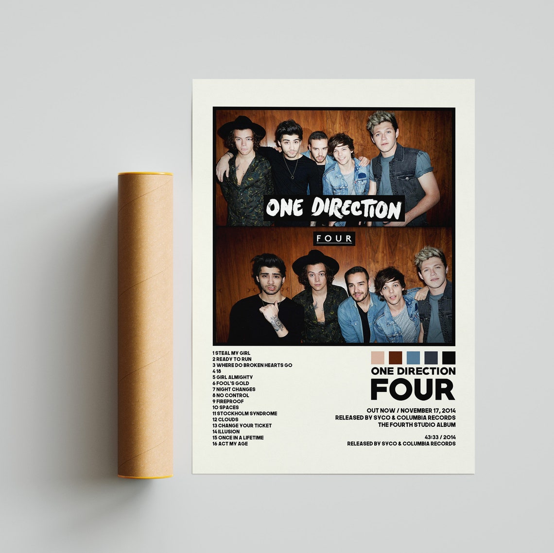 One Direction Posters / FOUR Poster Album Cover Poster / | Etsy