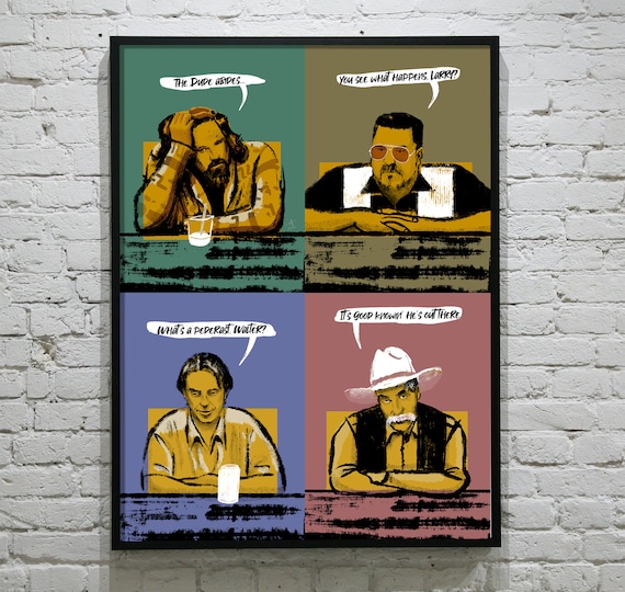 Big Lebowski Poster Series All Together Download | Etsy