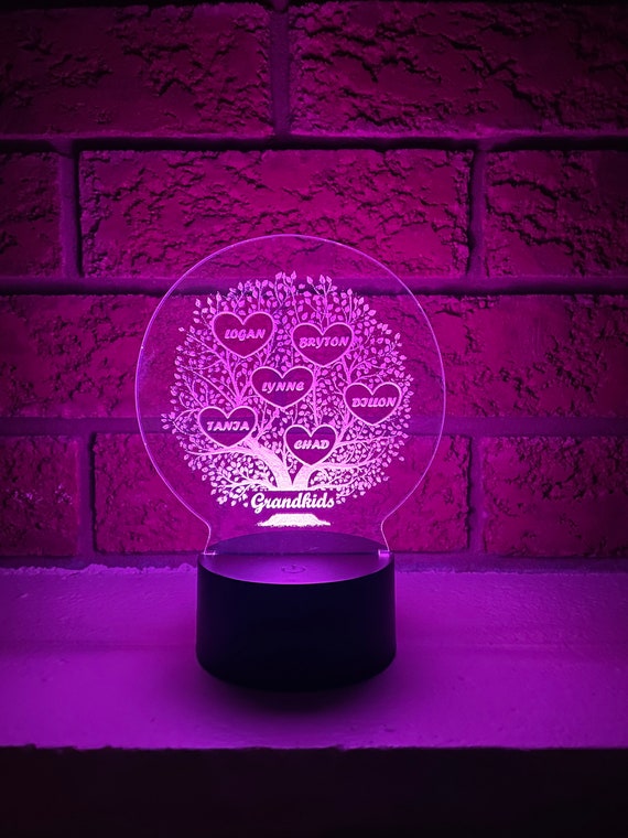 Custom Night Light Custom Acrylic Lamp Personalized Led | Etsy