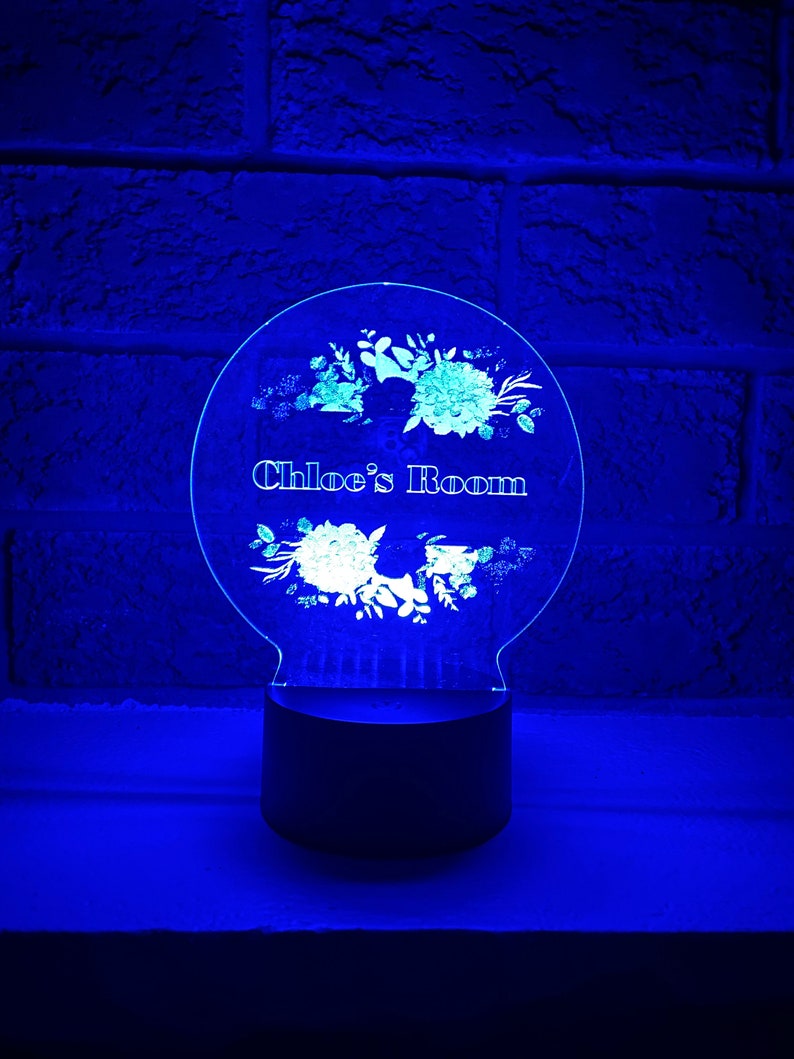Custom Night Light Custom Acrylic Lamp Personalized Led - Etsy